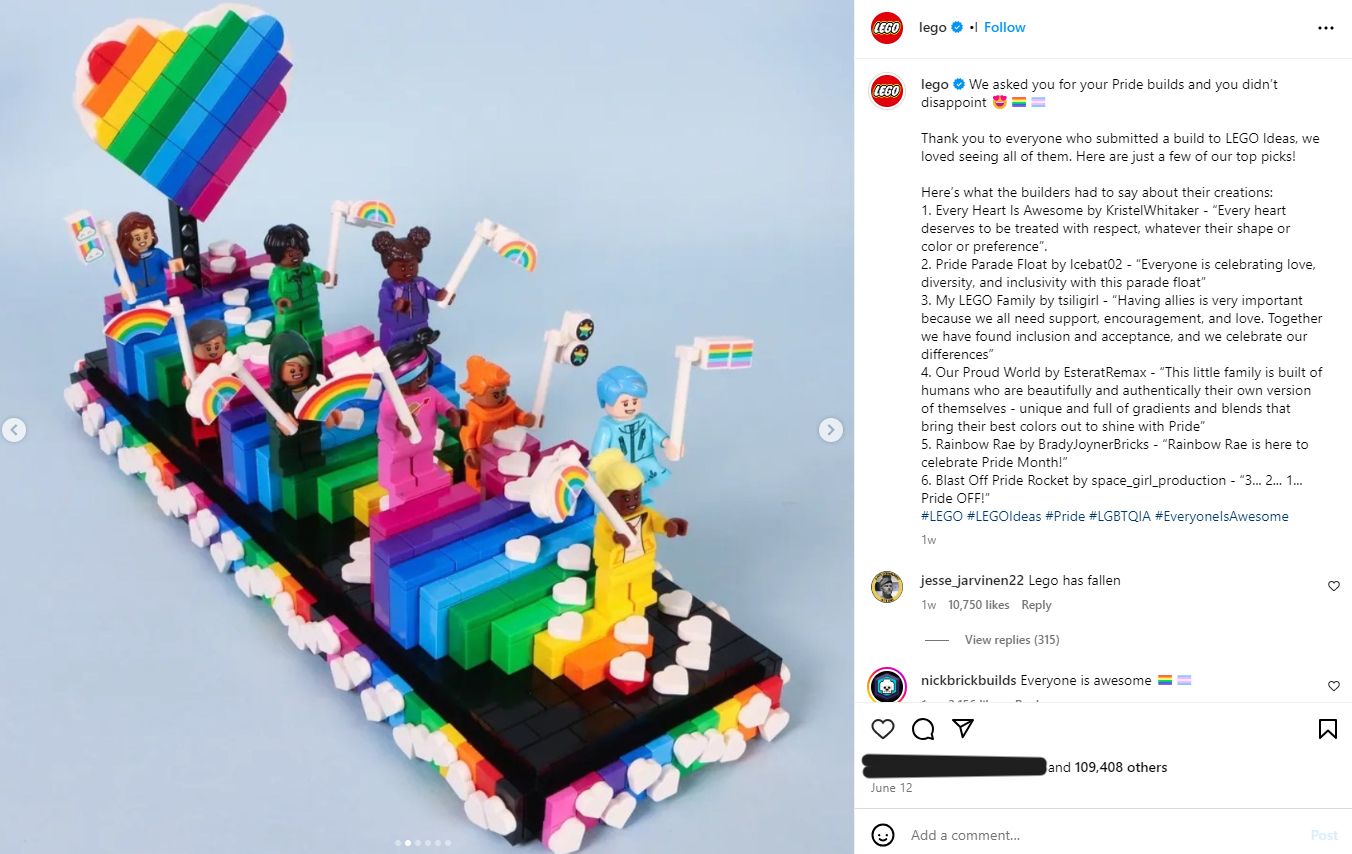 WEF Partnered Lego Launches Drag Figures to Promote Pride to Children – People's World War